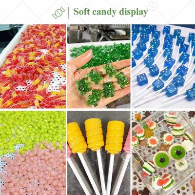 China New Automatic Small Confectionery Pour Make Machine Pectin Jelly and Gummy Deposit Hard and Soft Candy Production Line for sale