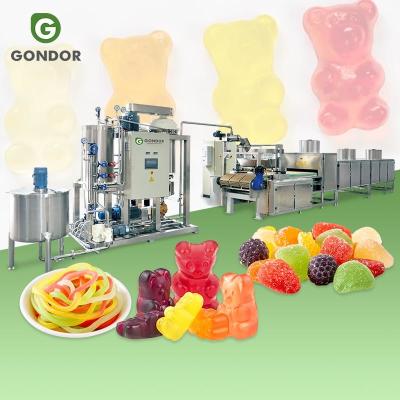 China New Gummy Bear Starch Freezy Plant Jelly Candy Sweet Machine Production De Bonbon Line in China Vitamin-Free for sale