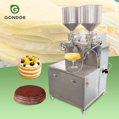 China Spread Cream Crepe Pneumatic Cover Butter Smear Make Machinary Layer Cake Decorate Machine and Henan for sale