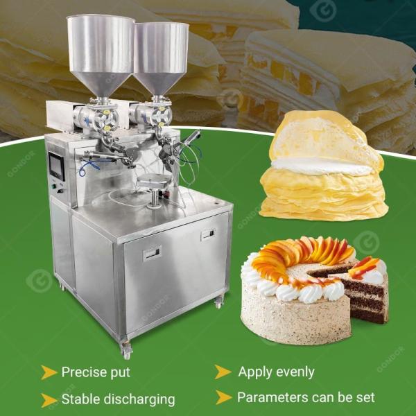 Quality Spread Cream Crepe Pneumatic Cover Butter Smear Make Machinary Layer Cake for sale
