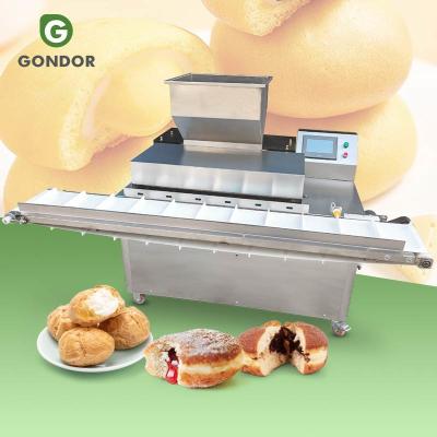 China Automated Cheese Cream Jam Donut Auto Bread Injector Croissant Macha Puff Fill Inject Chocolate Machine for sale