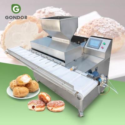 China Croissant Macha Auto Jam Bread Injector Donut Automated Cheese Cream Puff Fill Inject Chocolate Machine for sale