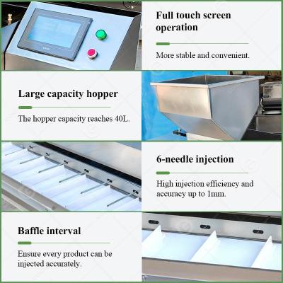 China Croissant Macha Auto Jam Bread Injector Donut Automated Cheese Cream Puff Fill Inject Chocolate Machine for sale