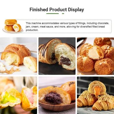 China Croissant Macha Auto Jam Bread Injector Donut Automated Cheese Cream Puff Fill Inject Chocolate Machine for sale