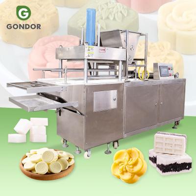 China Automatic Cloud Slice Forming Sugar Cube Rice Powder Polvoron Mung Bean Cake Make Molder Briquetting Machine for sale