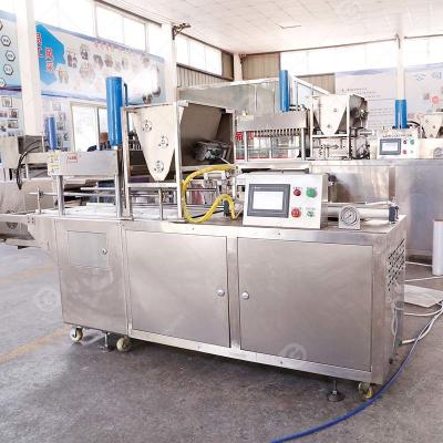 China Automatic Cloud Slice Forming Sugar Cube Rice Powder Polvoron Mung Bean Cake Make Molder Briquetting Machine for sale
