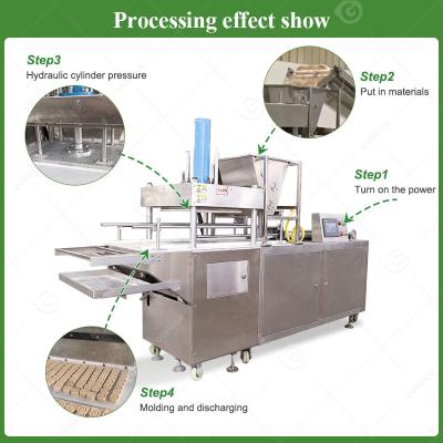 China Peanut Tribute Cake Forming Sesame Powder Cloud Slice Polvoron Maker Molder Moulding Pressing Forming Machine for sale