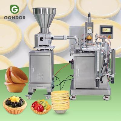 China Hand-Actuated Pie Custard Presser Form Production Line Tartlet Pastry Egg Tart Crust Machine in and Out for sale