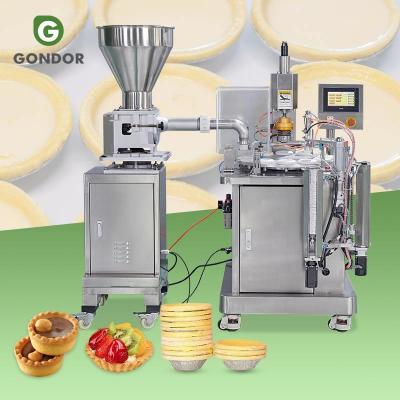 China Full Automatic Boat Tart Chinese Process Equipment Egg Base Shell Pie Crust Machine -Egg with Feeder for sale