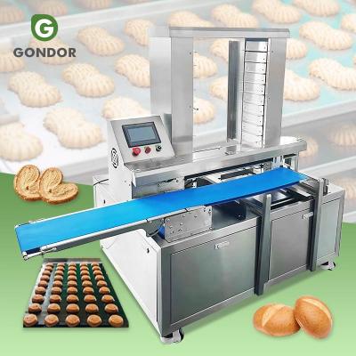China Horizontal Pan Automatic Bread Dumpling Egg Dough Mooncake Stamping Tray Biscuit Aligning Arrange Machine for sale