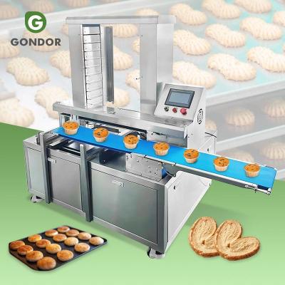 China Electric Mochi Bake Maamoul Mooncake Cookie Pastry Tray Aligning Arrange Machine for Bakery New Condition for sale