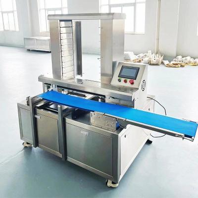 China Maamoul Biscuit Cake Bakery Advanced Encrusting Mooncake Tray Automatic Alignment Arrange Machine for Cake for sale