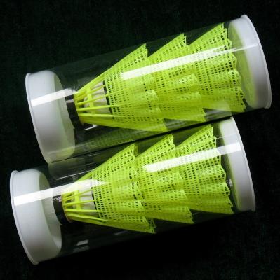 China 3pcs/tube Nylon Badminton Shuttlecocks Nylon Shuttlecock for sale