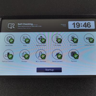 中国 LCDタッチスクリーン ゼノンランプ 2nm ダブルビームUV可視スペクトロフォトメーター USB HOST データ出力 販売のため