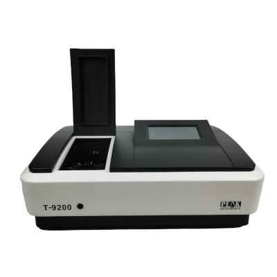 Análisis de laboratorio 190-1100nm T-9200S espectrofotómetro UV visible con pantalla táctil de 7 pulgadas