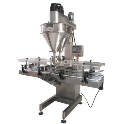 China Custard Powder Packaging machine 2 filler powder filling machine,Masala Powder Packaging machine 2 filler fill machine for sale