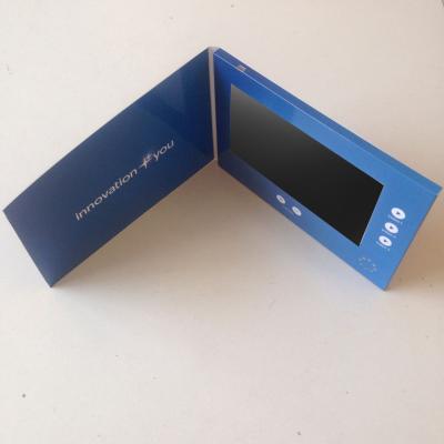 Cina Vendita calda schermo LCD personalizzato Video brochure, video libro pubblicitario promozionale, unico e innovativo in vendita