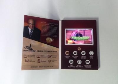China Portable Virtual Video Birthday Card Video Screen Brochure For Anniversary for sale