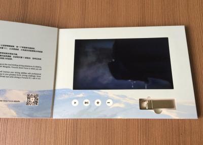 China 2017 Automotive advertising book 7'' USB stick holder branded lcd video brochure card with custom printing for sale