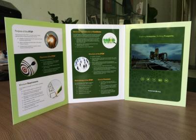 中国 デジタル広告 ブランディング 7インチ スクリーン パーソナライズ 折りたたみ ビデオ ブローシャー 宣伝用 印刷 販売のため