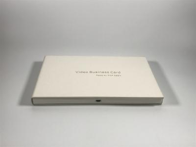 Cina 2017 Matt Lamination finishing 7'' lcd screen video brochure Hard Cover con pelle di fascia alta in vendita