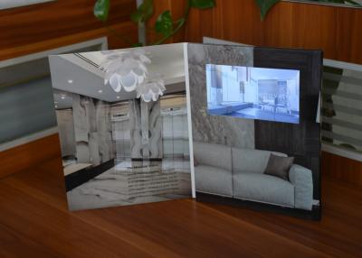 China Creative marketing stragety 7inch lcd screen video branding brochures for construction project marketing for sale