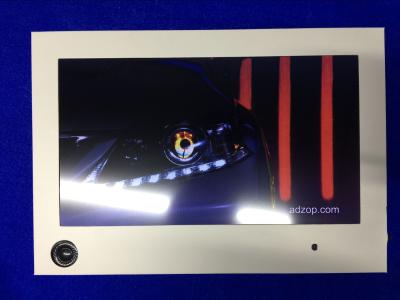 Custom business and Paper Material 10.1inch screen lcd advertising player POP display with metal hook for shelf sales