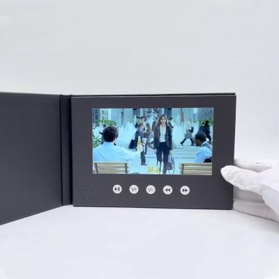 중국 마케팅 캠페인 도구 7인치 HD 화면 LCD 디스플레이 인쇄가있는 홍보 비디오 광고 카드 판매용