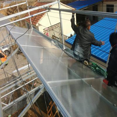 Cina Serra in policarbonato a sezione 4m per ortaggi, frutti e fiori di grado commerciale in vendita