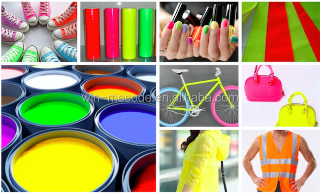 printing ink solvent based daylight fluorescent effect pigment
