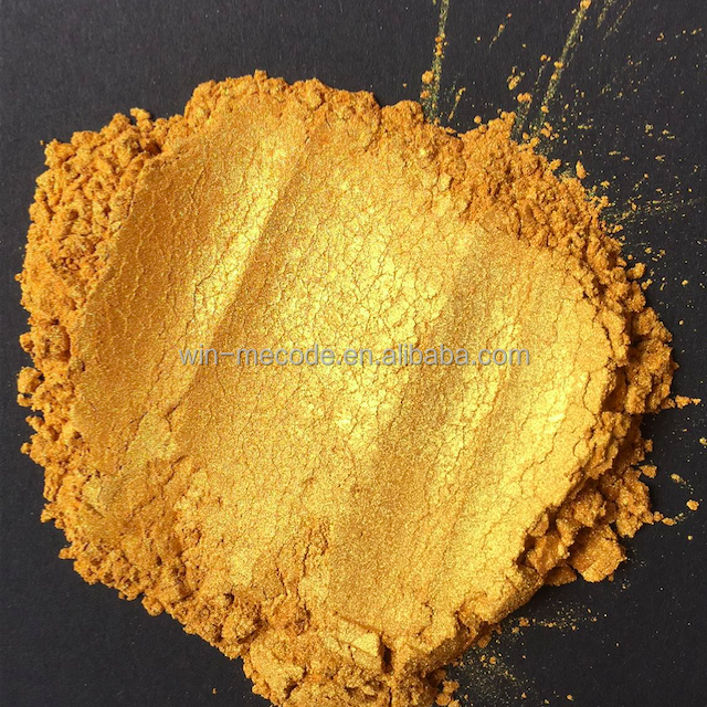 Gold metallic pigment mica powder for paint and printing pearl pigment