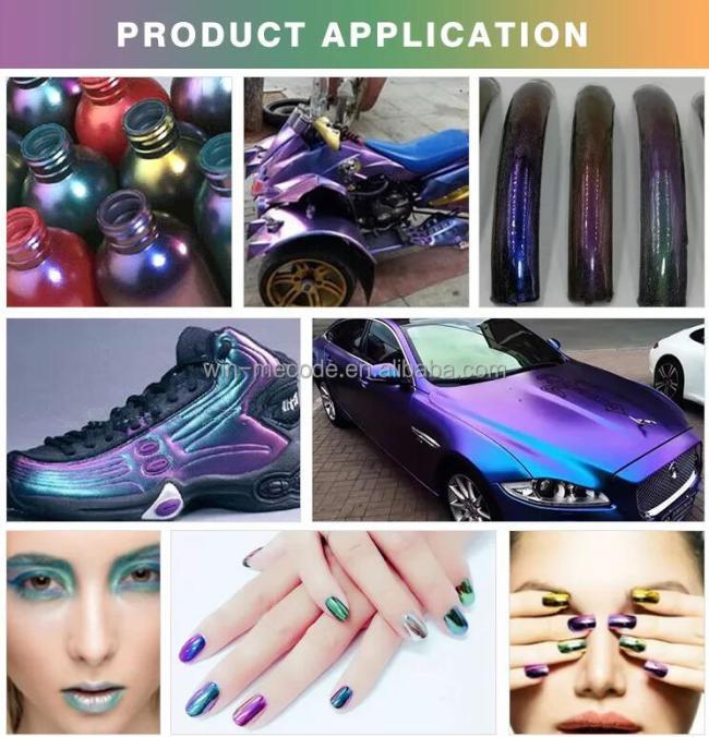 Color Changing Car Paint Pearl Pigment Makeup Eye Shade Chameleon Mica Powder