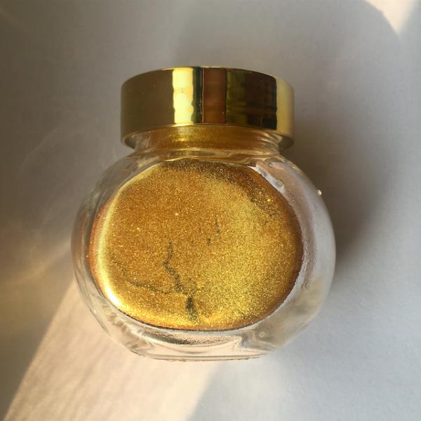 Quality 12 color gold series golden metallic pearl pearlescent shinning ceramic glaze for sale