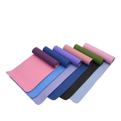 Cina stuoia di yoga di doppio strato di 183x61cm, stuoia di yoga del materiale del TPE di 15mm in vendita