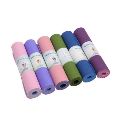 Cina stuoia di yoga di doppio strato di 183x61cm, stuoia di yoga del materiale del TPE di 15mm in vendita