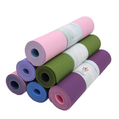 Cina stuoia di yoga di doppio strato di 183x61cm, stuoia di yoga del materiale del TPE di 15mm in vendita