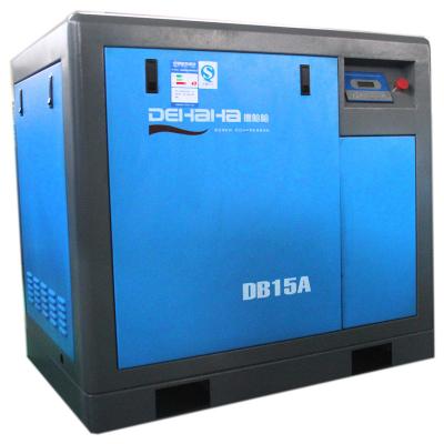 China DHH Hot-sale 11kw 15hp CE Certified Belt Driven Screw Air Compressor Supply for sale