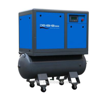 China DHH Hot-sale CE Certified 5.5kw 7.5hp Tank Combined Belt Driven Screw Compressor for sale