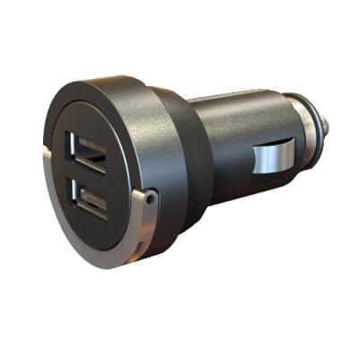 China 5VDC 3100 Ma Black LED Mini Usb Car Charger Adapter 12 - 24v  For Ipad, Ipod, GPS Devices CA5533 for sale