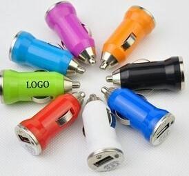 China Promotional mini USB car charger with Led light up for sale