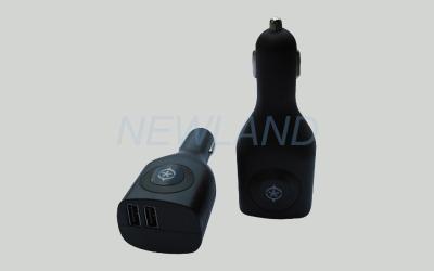 China Dual USB Car Charger Foldable , Flat Plug USB Adapter For Globle Smartphone for sale