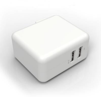China Portable USB Travel Charger with Dual Ports for iPhone 6 & Galaxy S6 for sale