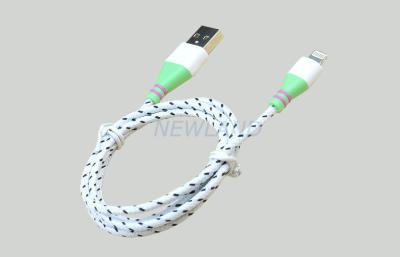 China Rope Colorful Fast Charging iPhone USB Charger Cable / iPhone 5 Charger Wire for sale