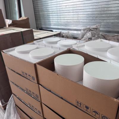 China Monolithic Design and Compact Space Round Cordierite SCR Catalyst for Euro VI Diesel Vehicles 228.6*165 for sale