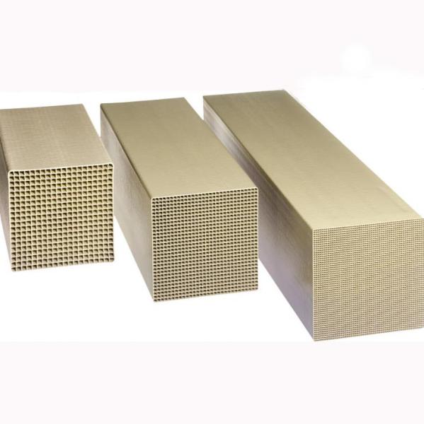 Quality 100 Or 200 Cell Cordierite Honeycomb Ceramic Catalyst Substrate Carrier Nox Reduction for sale