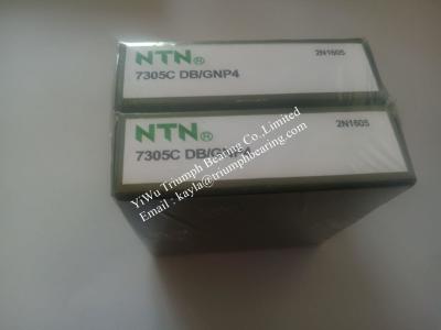 NTN high precision angular contact ball bearing 7305C DB/GNP4 , 7305CDB/GNP4