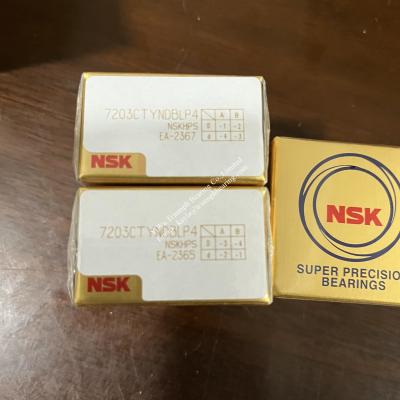 China NSK High Speed Angular Contact Thrust Ball Bearing  7003CTYNSULP4 , 7201CTYNSULP4， 7203CTYNDBLP4 ,7209CTYNSULP5 for sale