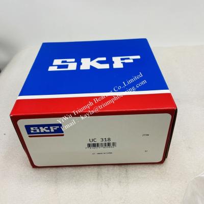 China Insert bearing with set screw locking and extended inner ring UC318 for sale