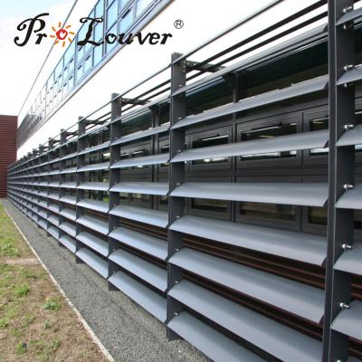 China China wholesale Aerofoil fixed sun louver screen,Exterior Aerofoil window for sale