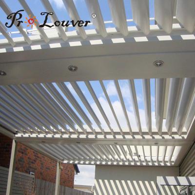 China 2017 new design Pergola waterproof louver,Pergola sun shading opening louver for sale